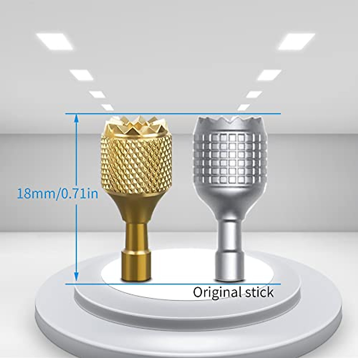 Hanatora 2 Pairs Joysticks Stick for DJI RC,RC 2(Air 3,Mini 3 Pro,Mini 3,Mavic 3 Classic/Pro Drone),Metal Extension Remote Controller Thumb Accessories