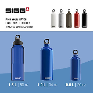 SIGG - Aluminum Water Bottle - Traveller Blue - Climate Neutral Certified - Suitable For Carbonated Beverages - Leakproof & Lightweight - BPA Free - 34 oz