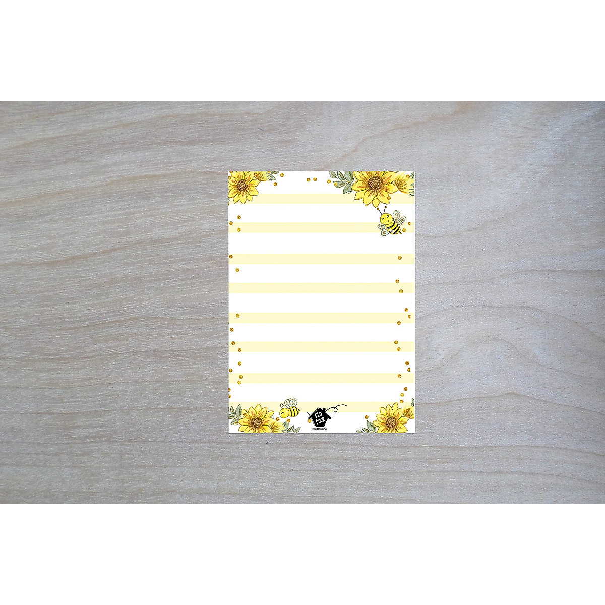 Red Door Inspirations Happy Belated Birthday Card, Single Card and Envelope (Bee-Lated Single Birthday Card)