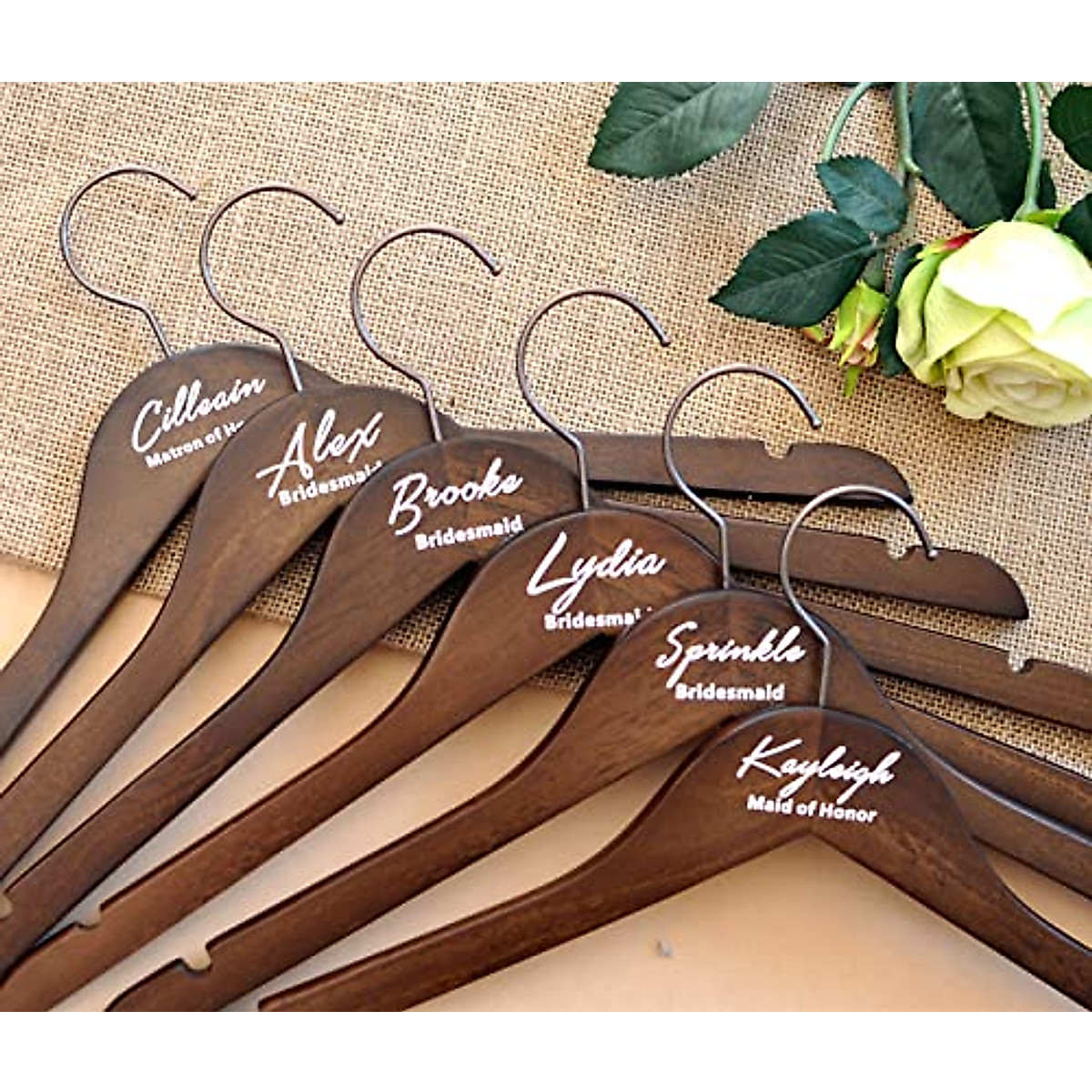 Bride hanger, wedding hanger, personalized bride hanger, Mr & Mrs hanger, custom hanger, honorary maid, bridesmaid, dress hanger, wedding anniversary, wedding gift