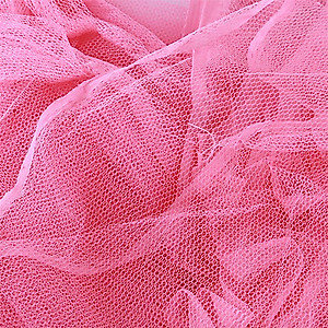 Winwinfly Mosquito Net 200 * 150 * 165cm Pink Mesh Mosquito Netting for Four-Poster Bed Rectangular Mosquito Net Protect Against Insects and Mosquitos