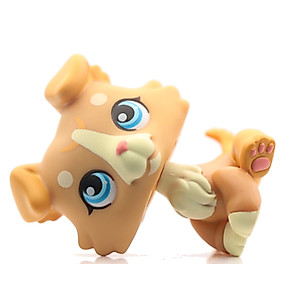 AODERTI Baby for Collie 2452 Yellow Dog 1 Inch Puppy Mini Bobble Head Pet Shop Toys c