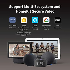 Aqara Video Doorbell G4 (Chime Included), 1080p FHD HomeKit Secure Video Doorbell Camera, Local Face Recognition and Automations, Wireless or Wired, Supports Apple Home, Alexa, Google, IFTTT, Gray