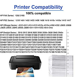 SuperInk 1 Pack 475 Pages High Yield C9351A 21XL Compatible for HP 21 Ink Cartridge DeskJet D1320 D1330 D1341 D1360 D1368 D1400 D1415 D1420