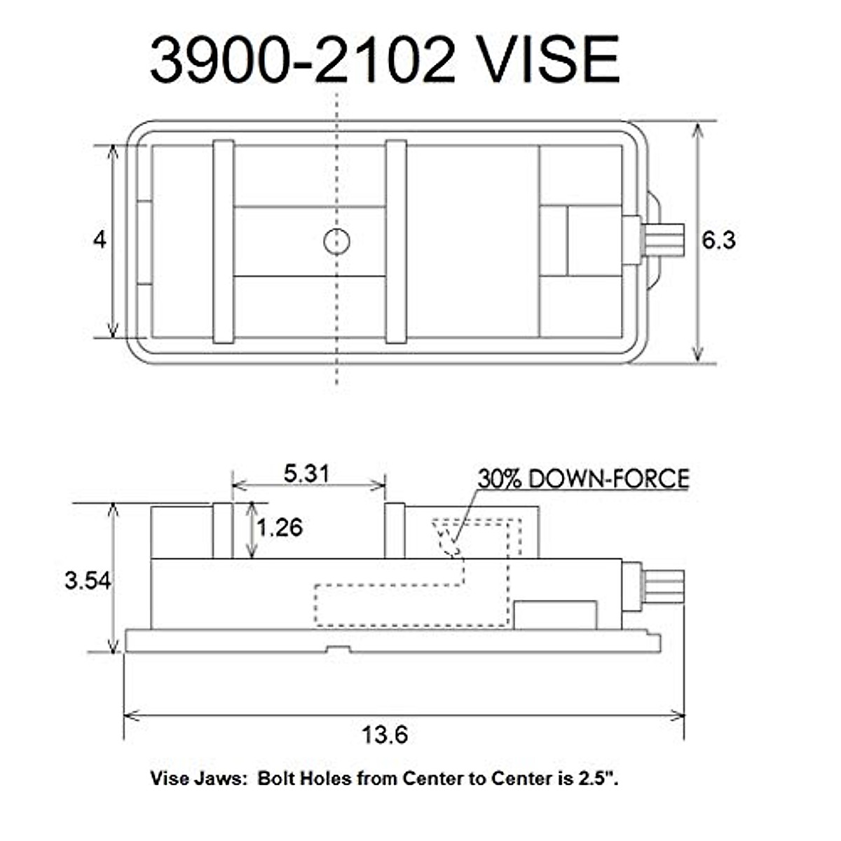 HHIP 3900-2102 Pro-Series Heavy Duty Milling Vise with Swivel Base, 4" Jaw Width, 4" Jaw Opening (Pack of 1)