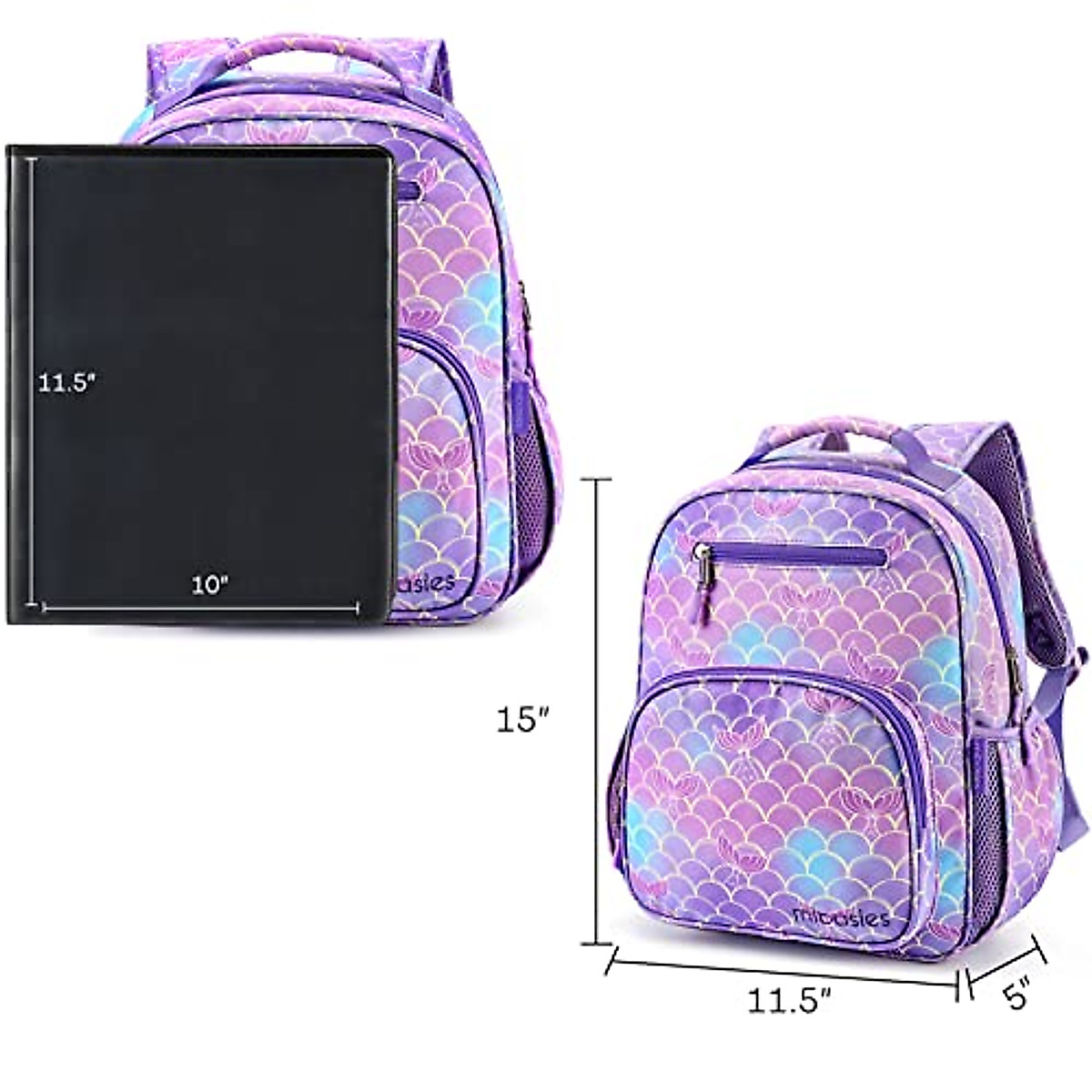 mibasies Mermaid Lunch Bag and Backpack for Girls