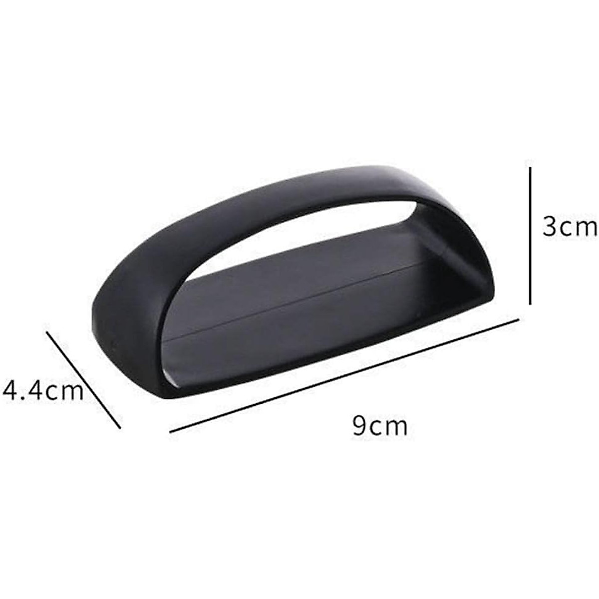 Meikakka Self-Stick Instant Cabinet Handle Pulls Drawer Pull Helper with Adhesive Sliding Door Handle Stick On Handle for Glass Windows Wardrobes(White) 2Pcs