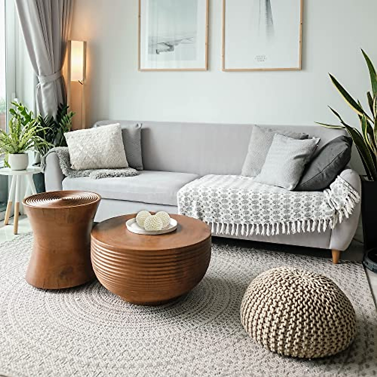 Galt International Decorative Pearl Covered Ball Orbs Bowl Filler Vases & Baskets 3.8” Diameter Set of 3 Vase Bowl Tray Filler Decor Orbs Dining Table Coffeetable Centerpiece Spheres