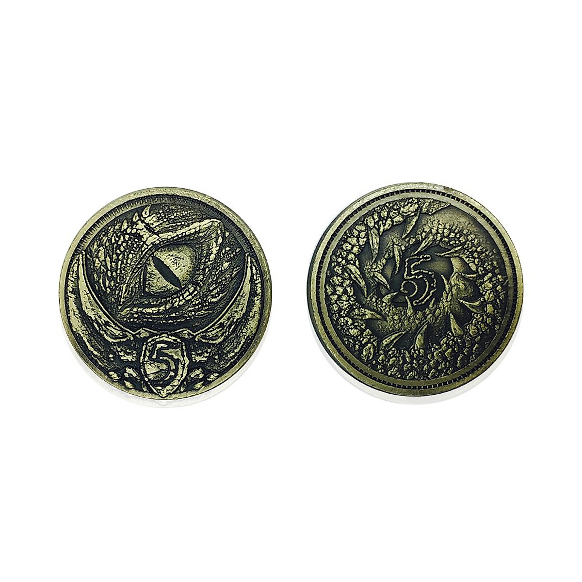 Norse Foundry Dragon Variety Pack (Set of 10) (Metal Plated Novelty) Adventure Coins for RPGs / LARP | DND Pathfinder Live Action Role-Playing Games