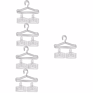 NOLITOY 50 pcs Mini Hanger Toddler Colorful Earrings Baby Metal Clothes Hanger Miniature Coat Hanger Wardrobe Hanger Mini House Supplies Doll Clothing Rack Playhouse Hanger Stand Frame