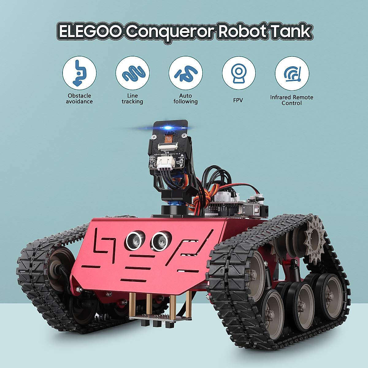 ELEGOO Conqueror Robot Tank Mega R3 Project The Most Complete Ultimate Starter Kit