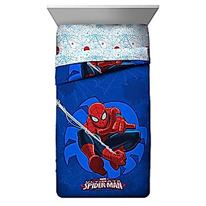 Marvel Spiderman 'Regulator' Toddler 4 Piece Bed Set