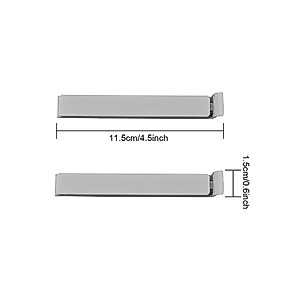 WANDIC Bag Clips, 30 Pcs of 2 Colors Food Sealing Clips for Food and Snacks Storage, Gray & White