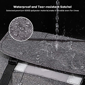 OIWAS Messenger Bag for Men, 14 Inch Laptop Crossbody Bags Women Casual Satchel Shoulder Bag College Travel Office Briefcase