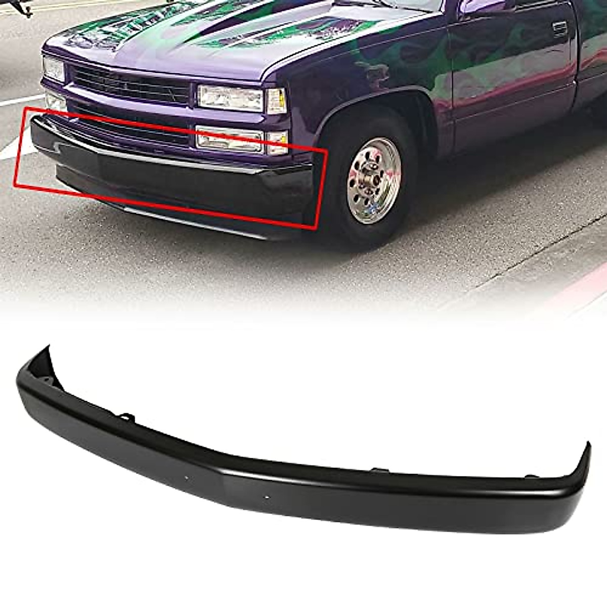 South Mud Bay Steel Front Bumper Face Bar Compatible with -030