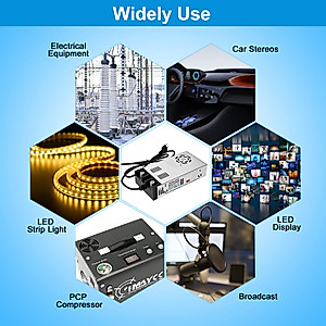 IMAYCC AC to DC Converter SMPS 110V to 12V Converter 12V DC Power Supply, Universal 120V to 12V Converter Transformer Max Current 50A 600W