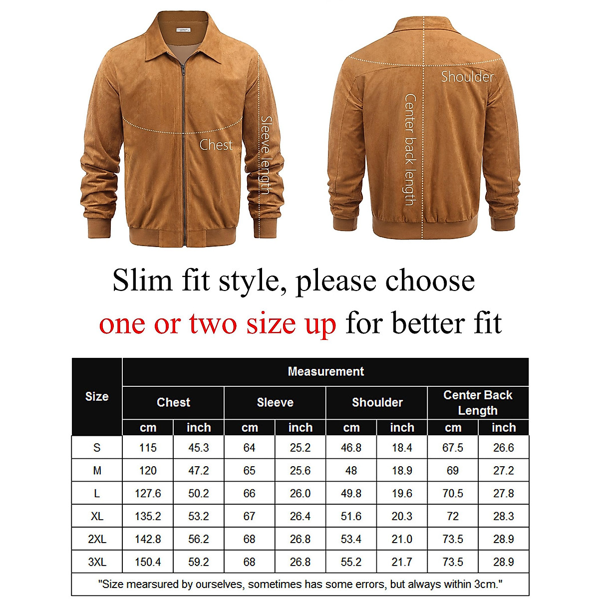 COOFANDY Men's Faux Suede Jacket Lightweight Softshell Flight Bomber Jacket