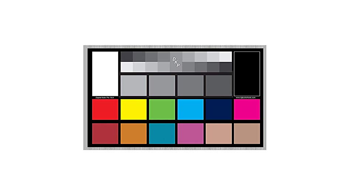 DGK Color Tools Digital Kolor Pro 16:9 Color Calibration Chart