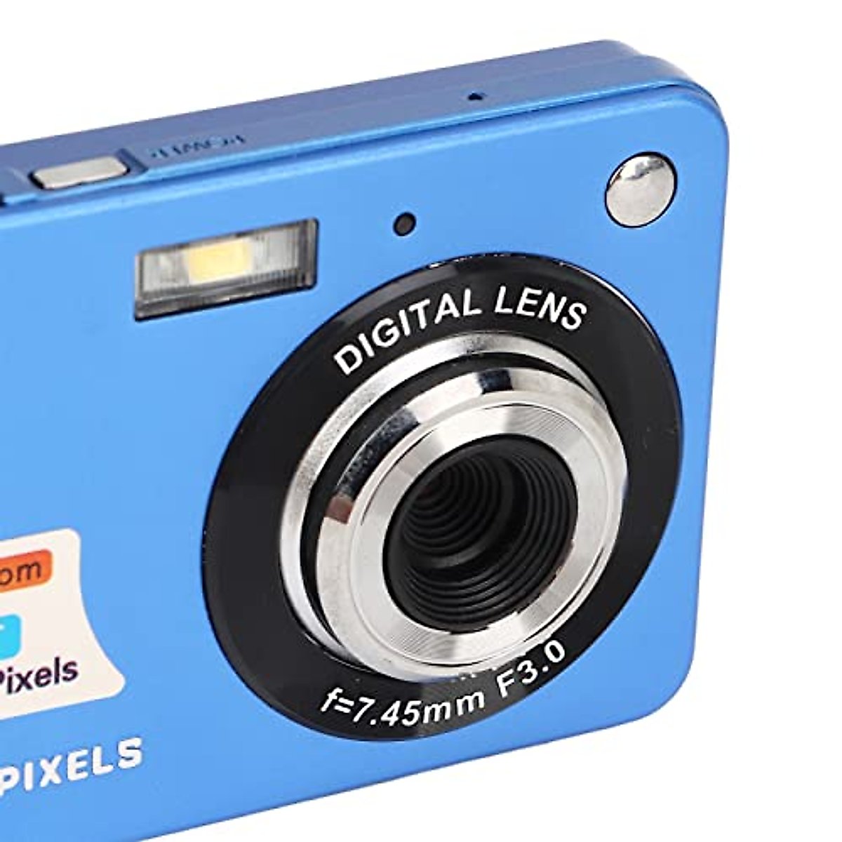 Digital Camera 4K Vlogging Camera 2.7inch LCD Display 8X Zoom Anti Shake Vlogging Camera CMOS 5MP Processor (Blue)