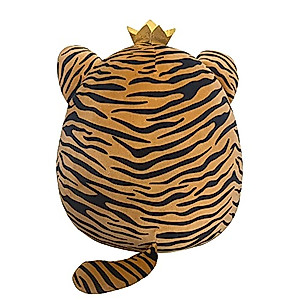 Squishmallows Original 14-Inch Tina Tiger with Gold Crown - Large Ultrasoft Official Jazwares Plush
