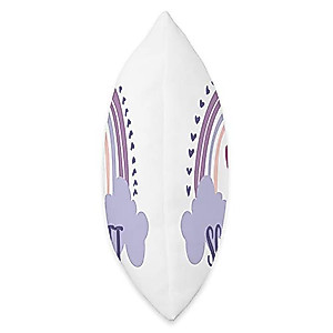 Cute Rainbow Name Designs Scarlett Personalized Custom Name Rainbow Cute Colorful Throw Pillow, 16x16, Multicolor