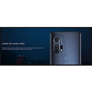 Motorola Edge+ Plus (256GB, 12GB) 6.7" 90Hz OLED, Snapdragon 865, 108MP 6K Camera, Single SIM Global 4G LTE GSM Unlocked (T-Mobile, AT&T, Metro) International Model XT2061-3 (Baltic Gray) (Renewed)