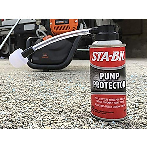 STA-BIL Pump Protector - Protects Pressure Washer Pumps and Other Internal Components During Storage, Next Gen Anti-Freeze and Lubricant Formula, 4oz (22007) , Red