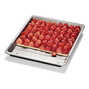 Dr.Oetker "Back-Idee" Adjustable Baking Sheet, 12.99" x 14.57-20.47", Black