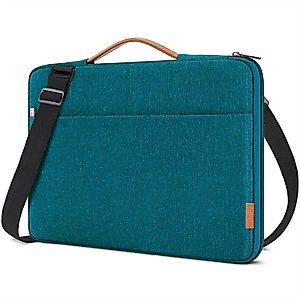 DOMISO 17.3 Inch Laptop Bag Cover Waterproof Shockproof Notebook Sleeve Case Shoulder Bag Protective Cover for 17.3" HP Pavilion 17/HP Envy 17/HP 17/MSI/Lenovo IdeaPad 321,Teal