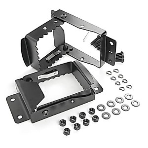 Universal Steel Foldable Non-slip ATV Foot Rests fits for Polaris Sportsman Yamaha Honda Fourtrax Can-Am 4 Wheel ATV, Rear Passenger Foot Pegs