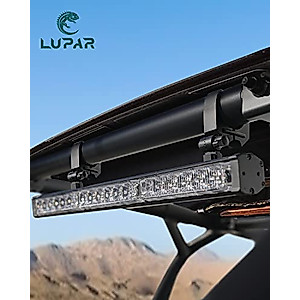 Lupar UTV Chase Lightbars C-Clamp Mounting Bracket Universal Fits 1.75" - 2 Inch Rollcage Bar Mount, Heavy-Duty Aluminum Brackets for Off-Road RZR - 2 Pack