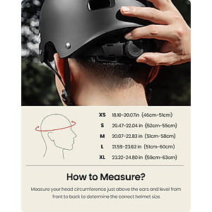 OutdoorMaster Skateboard Cycling Helmet - Two Removable Liners Ventilation Multi-Sport Scooter Roller Skate Inline Skating Rollerblading for Kids, Youth & Adults - L - Black
