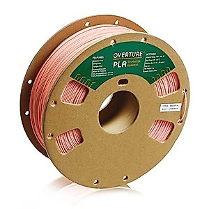 OVERTURE PLA Filament 1.75mm PLA 3D Printer Filament, 1kg Cardboard Spool (2.2lbs), Dimensional Accuracy +/- 0.03mm, Fit Most FDM Printer (Sakura Pink)