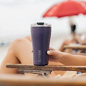 BrüMate Nav 22oz 100% Leak Proof Insulated Travel Tumbler with Magnetic BevLock™ Lid - Double Wall Cup-Holder Friendly Stainless Steel Mug (Matte Black)