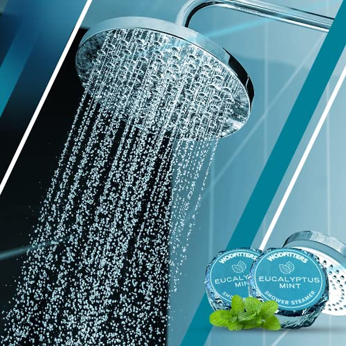 Shower Steamers Aromatherapy Made in US - Peppermint, Eucalyptus, Menthol Shower Tablets for Recovery. All Natural Stress Relief Gifts Restore Body from Muscle Soreness - 12 Shower Bombs for Men Women