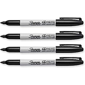 Sharpie Extreme Permanent Markers, Black, 4-Count - Limited Edition