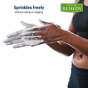 Medline Remedy Essentials Cornstarch Powder (14 oz Bottle), 12 Count, Fresh Scent, Talc Free, Shaker Top, Skin Care, Absorbs Sweat, Soothes, Reduces Friction & Chafing, For Adults, Feet, Groin