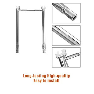 VENUSTEK 7635 Replacement Flavorizer Bars (Front-Mounted Control) Compatible for Weber Spirit I&II 200 Series,Spirit E210,S210,E220, S220 for Weber Flavor Bars,69785 Grill Burner Tubes,7642 Igniter