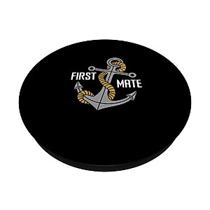 Matching First Mate Sailing Sets for Boating Captain PopSockets Standard PopGrip