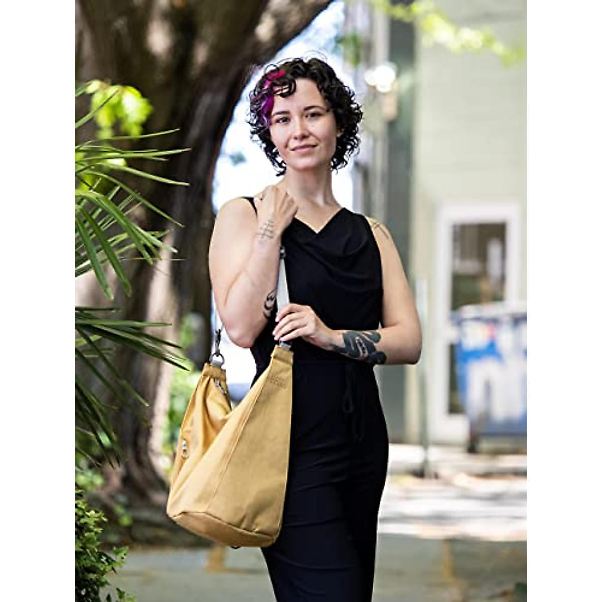 HAIKU Crescent Convertible Crossbody Bags for Women, Sling Bag, Shoulder Carry, Backpack Purse 2.0, Honeycomb