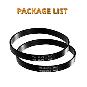 JEDELEOS Replacement Belts for Bissell Aeroswift, PowerSwift and Powertrak Compact Vacuum Cleaner, Replace Parts 1600319 and YMH28950 (Pack of 2)