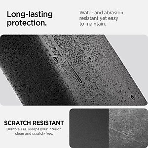 Spigen Center Console Non-Slip Armrest Cover Designed for Tesla Model 3 & Y 2025/2024/2023 with EZ Snap On Install [Not Compatible with New Model Y 2025 Refresh & Model 3 2025/2024 Refresh] - Black