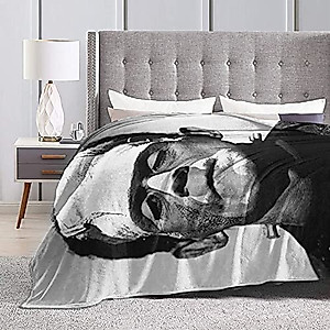 Frankenstein Blanket Throw Blankets Ultra Soft Flannel Lightweight Throws for Couch, Bed, Plush Fuzzy Flannel Microfiber Warm Thermal Blanket All Seasons Use 80"x60"