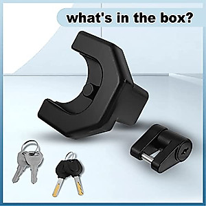 Lonsge Trailer Hitch Coupler Lock Kit|Includes 2" & 1/4" Couplers|Reinforced Solid Steel Coupler Lock for Travel Trailers, RV, Boat & More|Heavy Duty Anti-Theft Tongue Locks for Ultimate Peace of Mind