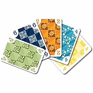 5211 Azul Edition Card Game - Fast-Paced Fun with Azul-Inspired Artwork, Strategy Game, Fun Family Game for Kids and Adults, Ages 8+, 2-5 Players, 20-30 Minute Playtime, Made by Plan B Games