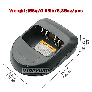 PMNN4071A NI-MH Battery Charger for Mag One BPR40 A8 Two Way Radios Desktop Charger(Not for Li-ion Battery!)