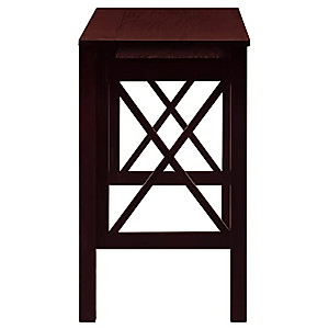 Casual Home Montego Folding Desk with Pull-Out Tray-Espresso