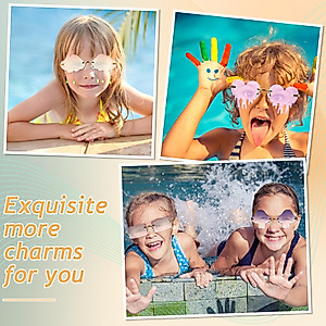 Fiada 16 Pcs Irregular Rimless Sunglasses Rectangle Star Cloud Flame Butterfly Shaped Heart Sunglasses Frameless Disco Glasses Party Favors Photo Props for Women Men Costume Unisex