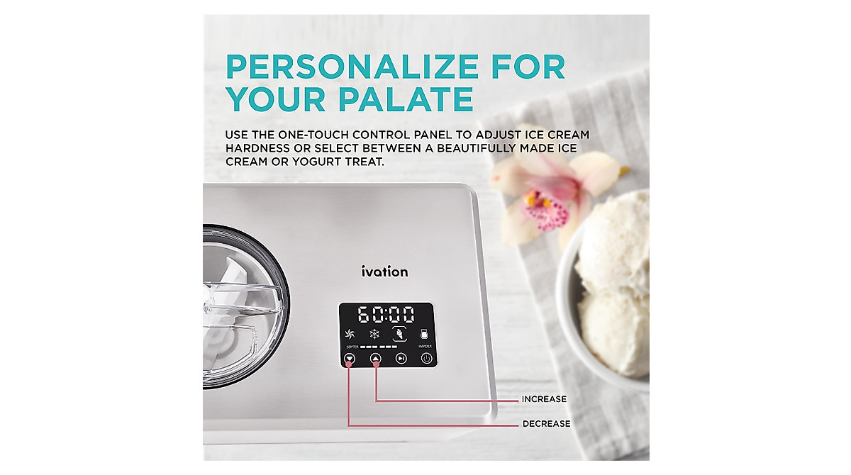 Ivation Automatic Ice Cream Maker - Easy Homemade Treats
