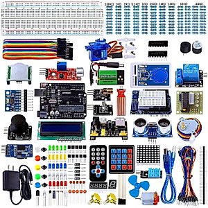 Smraza Ultimate Starter Kit for Arduino Project with Tutorial, 200pcs Components Compatible with Arduino (67 Items) with 9V 1A Power Supply